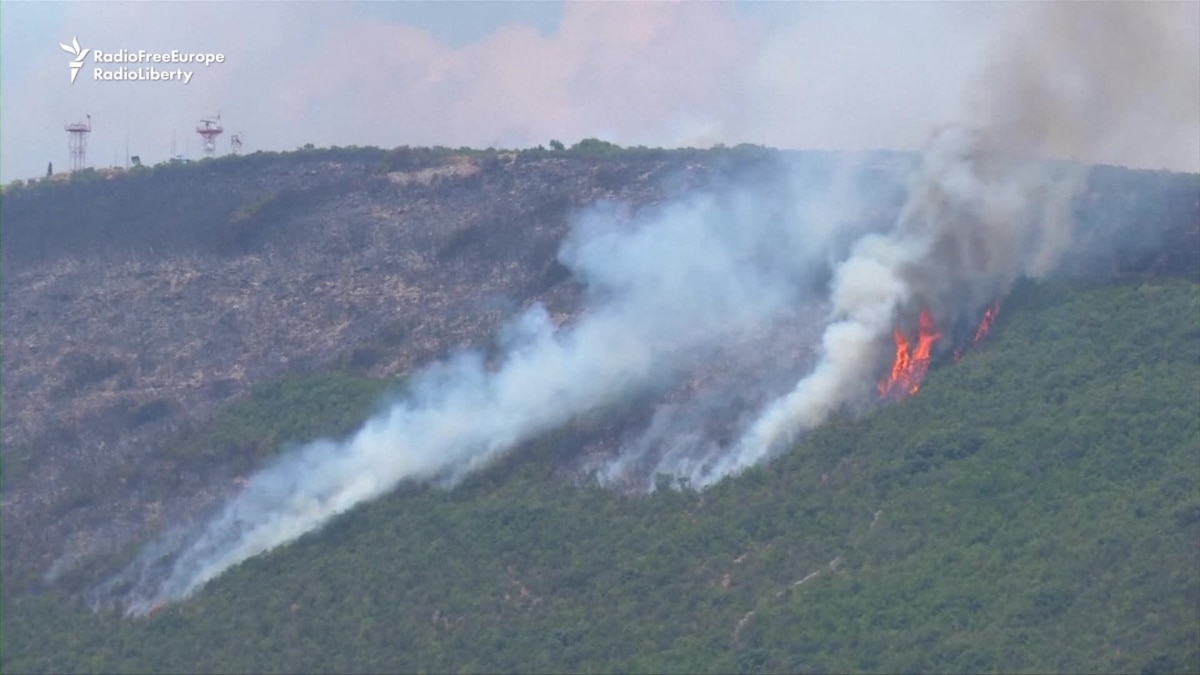 Forest Fires Continue To Threaten Montenegro's Coast