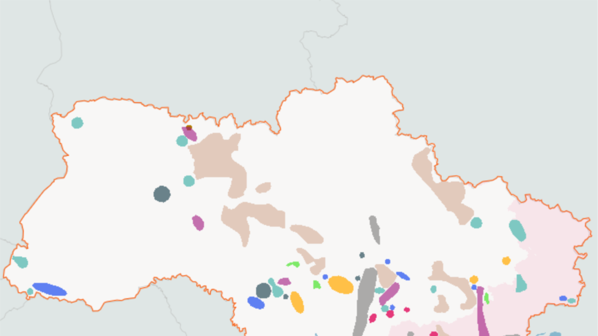 Map Of Ukraine's Rare Earth Mineral Deposits