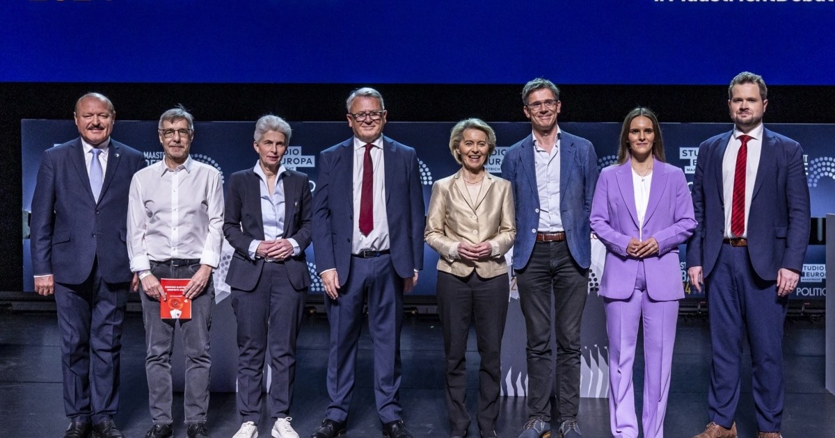 Candidații de top la europarlamentare dezbat viitorul Europei. Ursula ...