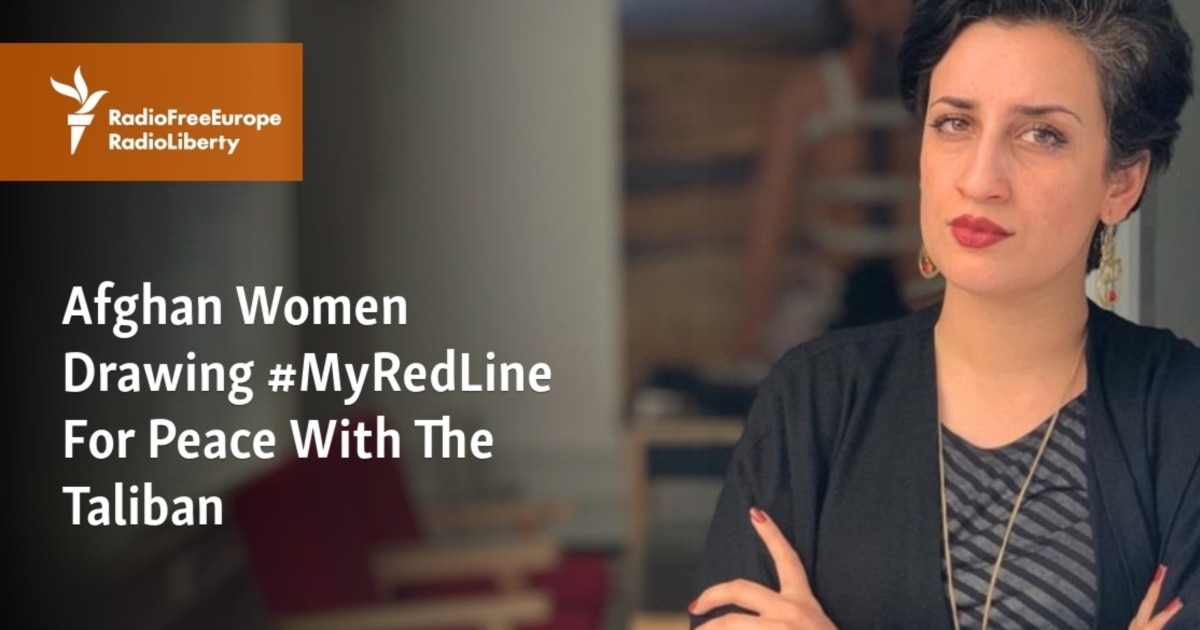 Afghan Women Drawing #MyRedLine For Peace With The Taliban